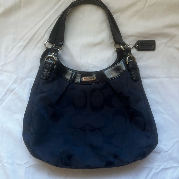 Coach | Bags | Coach Navy Blue Womens Bag | Poshmark